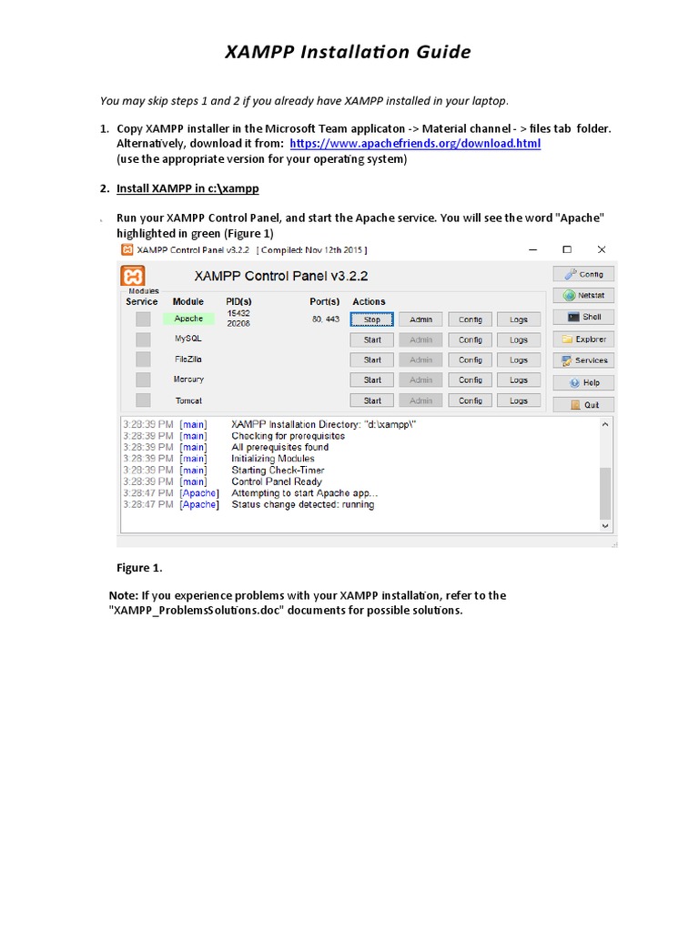 XAMPP InstallationGuide | PDF