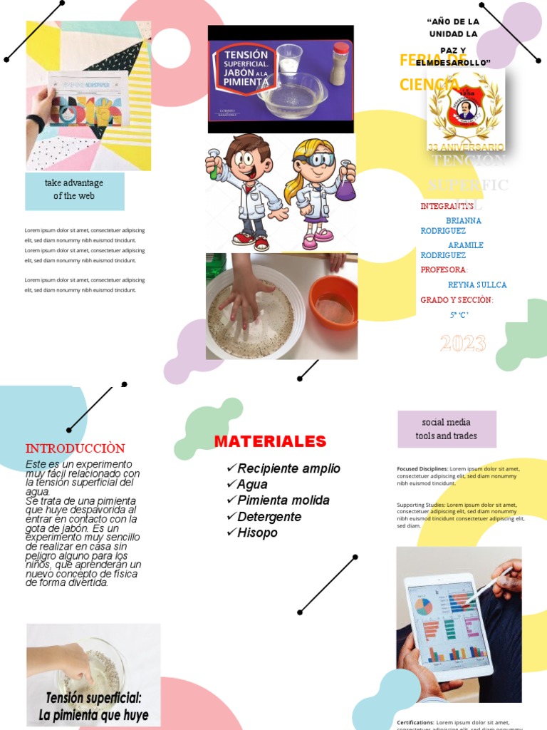 Plantilla de Triptico en Word 25 | PDF