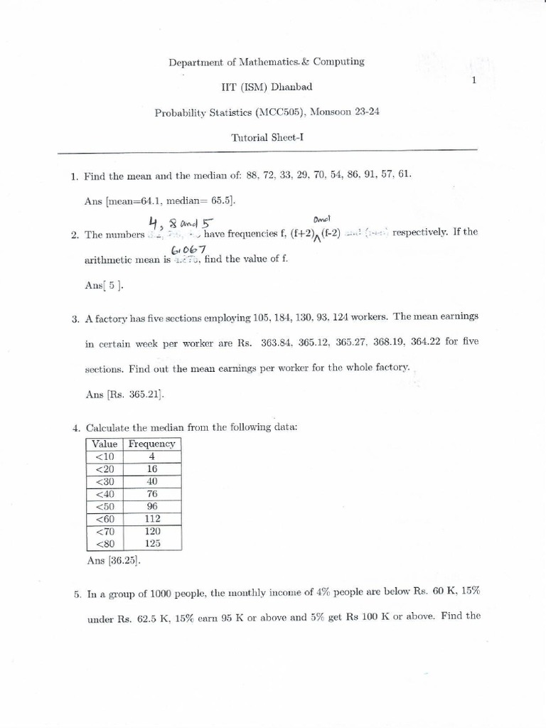 Unit 1 (More Numerical Exercises) | PDF