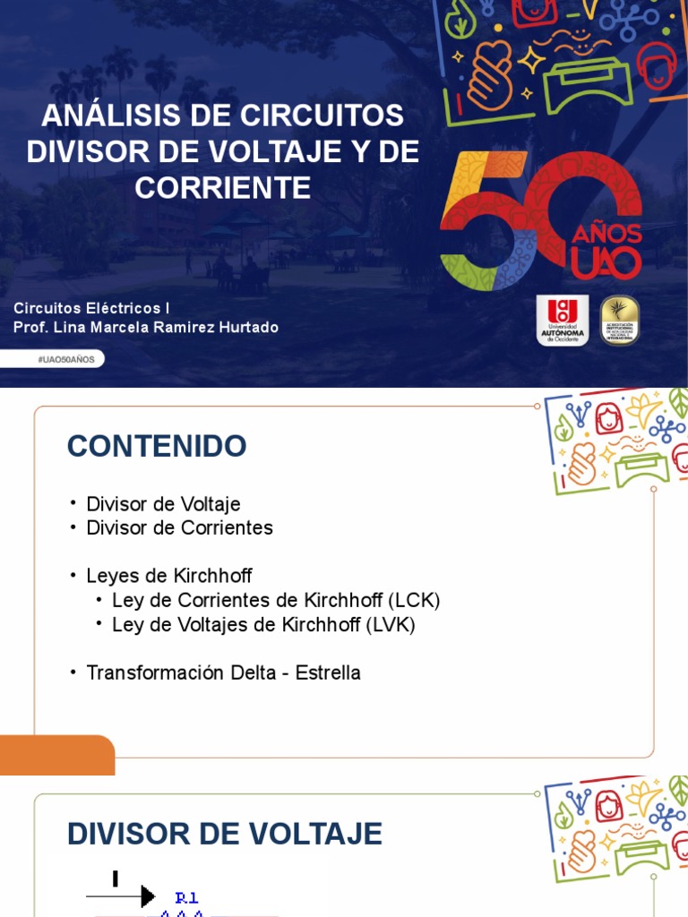 Divisor de Voltaje - Divisor de Corriente y Leyes de Kirchhoff | PDF