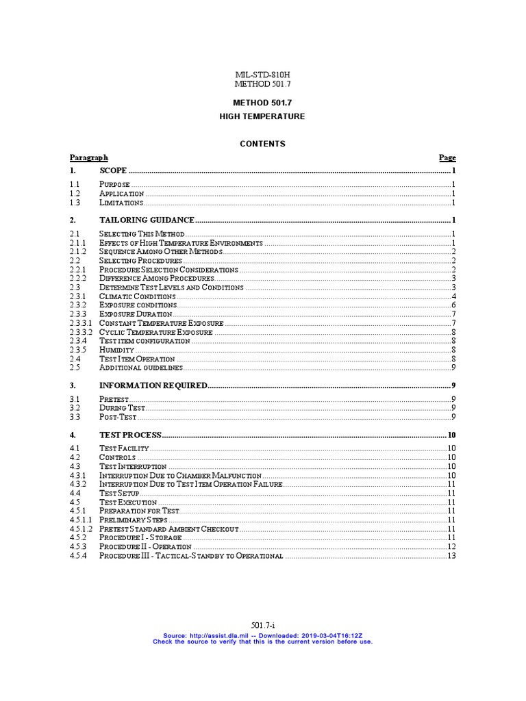 MIL-STD-810H High Temp | PDF