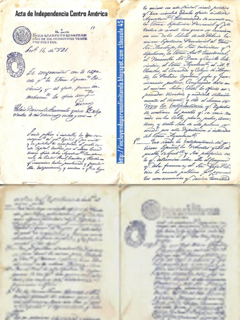 Acta de Independencia 1821 | PDF