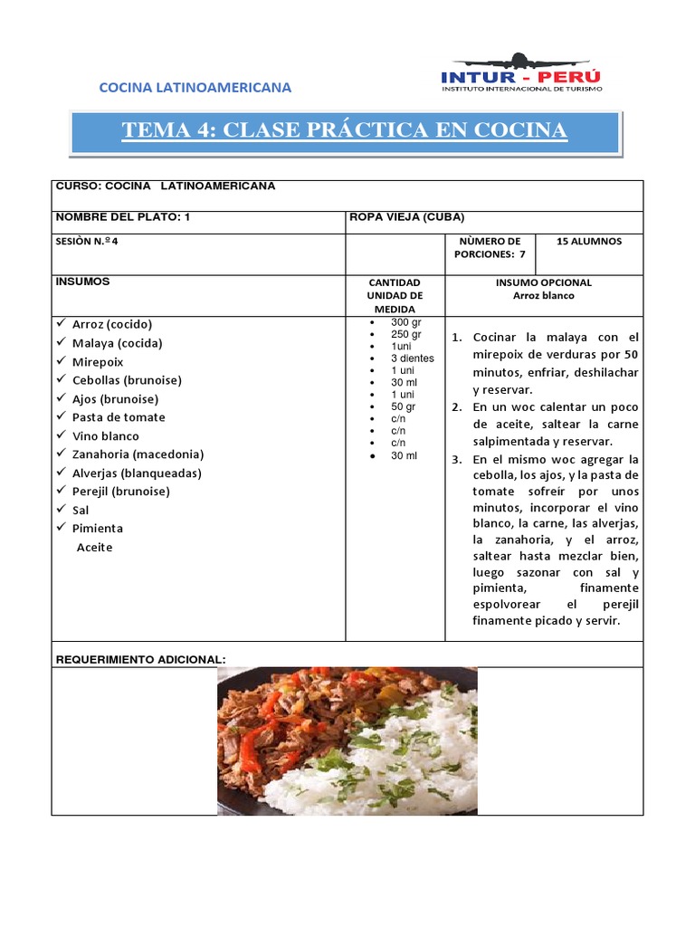 DIAPOSITIVA_CLASE_4 | PDF | Cocina | Cocinando
