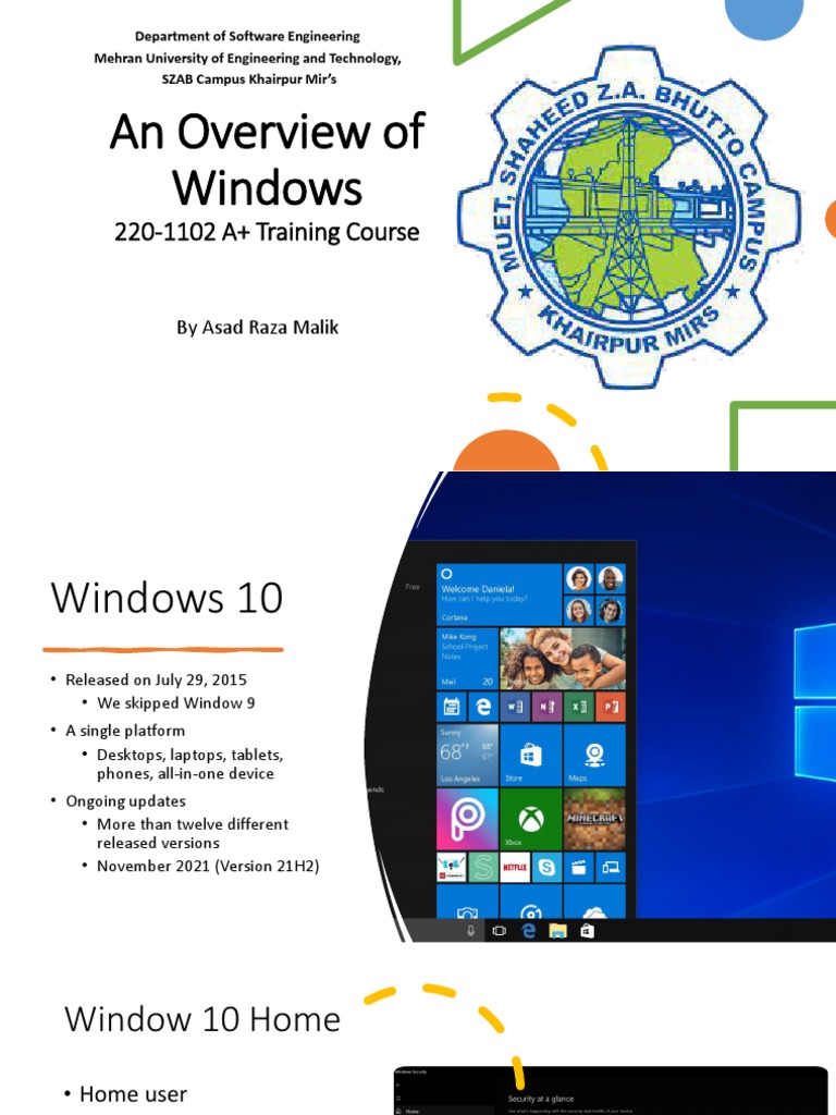 An Overview of Windows | PDF | Microsoft Windows | Windows 10