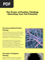 The Power of Positive Thinking | PDF | Optimism | Mindset