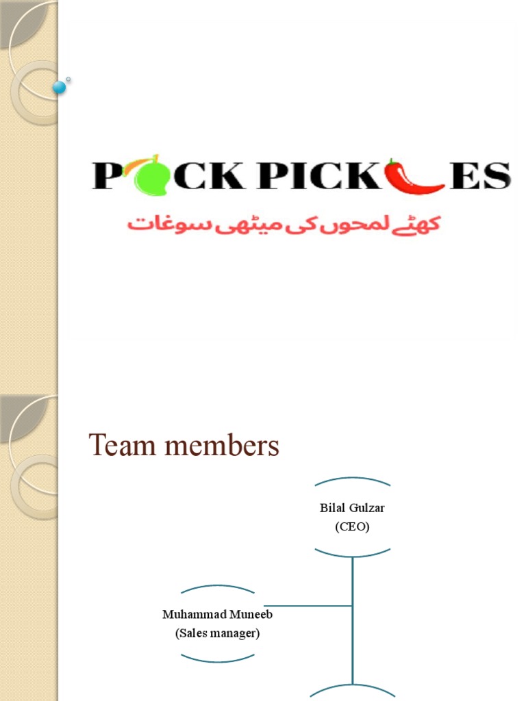 Marketing Presentation (Pick Pickles) | PDF