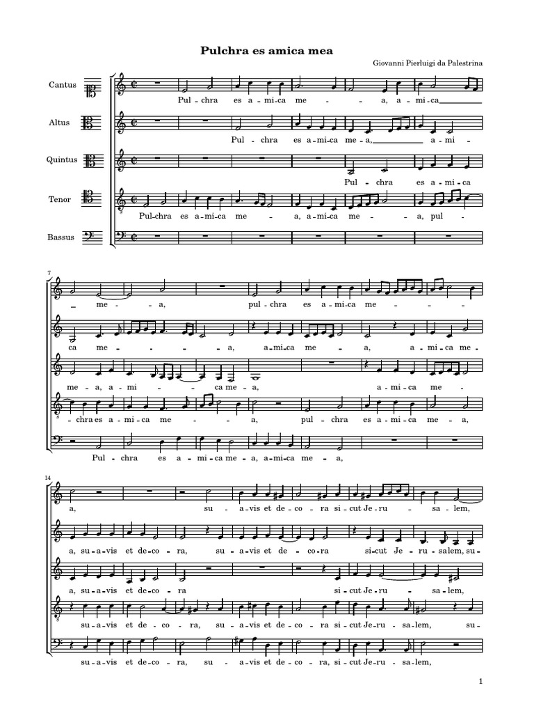 22 Pulchra Es Amica Mea | PDF