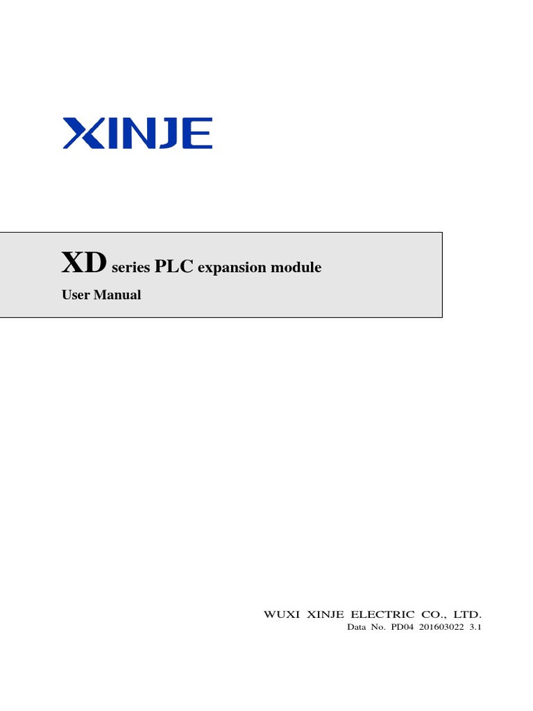 XD Extension Module | PDF