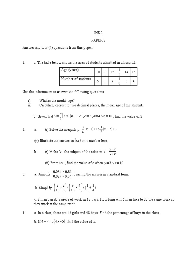 Maths Pdf Integer Numbers