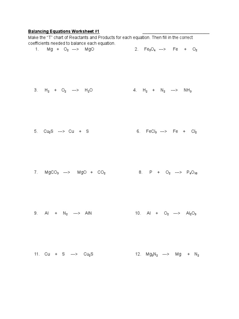 Balancing Chemical Equations 101 | PDF | Teaching Methods & Materials | Science & Mathematics