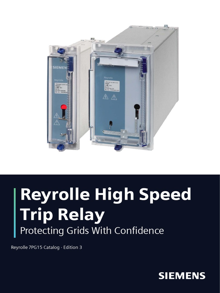 Reyrolle 7PG15 Relay Catalog Overview | PDF | Relay | Power (Physics)