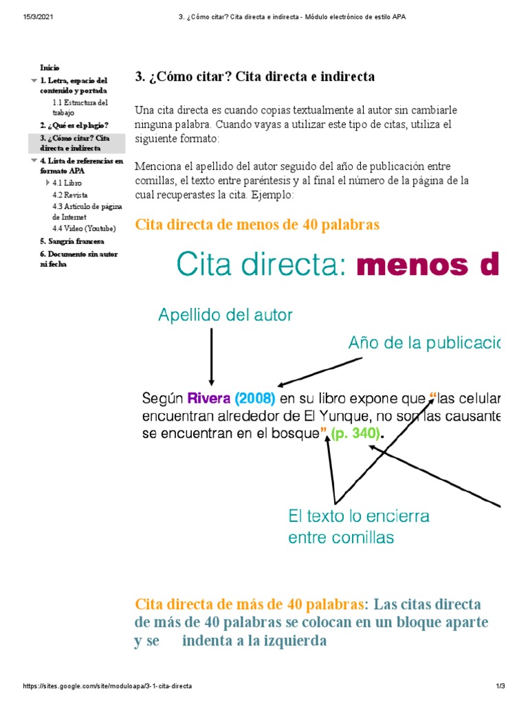 Cita Directa De Apa Cómo Citar El Artículo De Una Revista En Formato