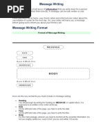 Message Writing Class 6 | PDF