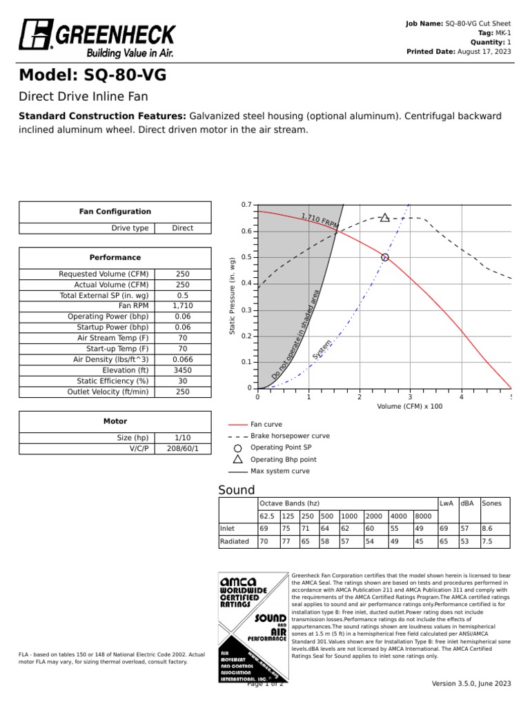 SQ 80 VG | PDF | Horsepower | Manufactured Goods