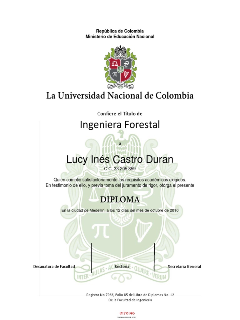 Diploma de La Nacional | PDF