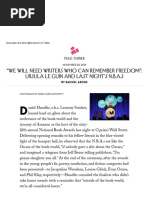 Analyzing The Censors by Luisa Valenzuela | PDF | Censorship