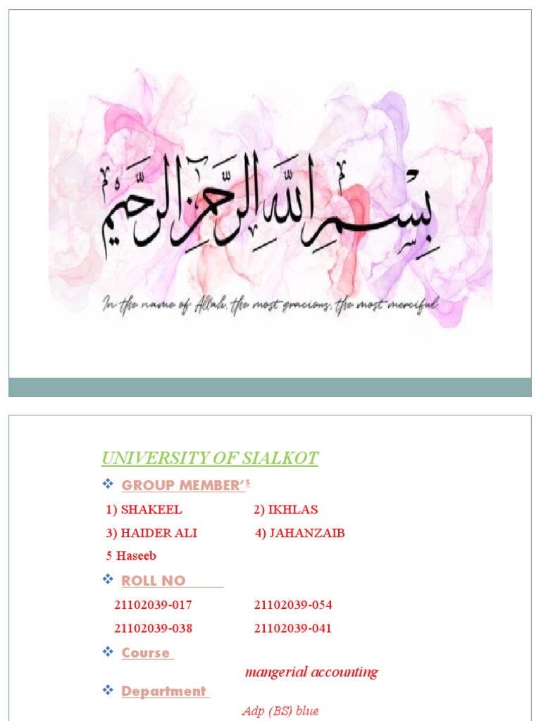 Mangerial Accounting | PDF