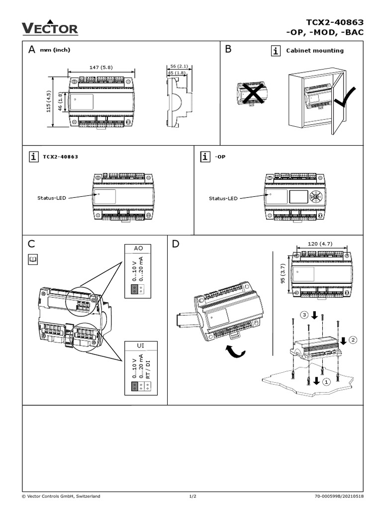 70-000599B TCX2-40863 Install | PDF