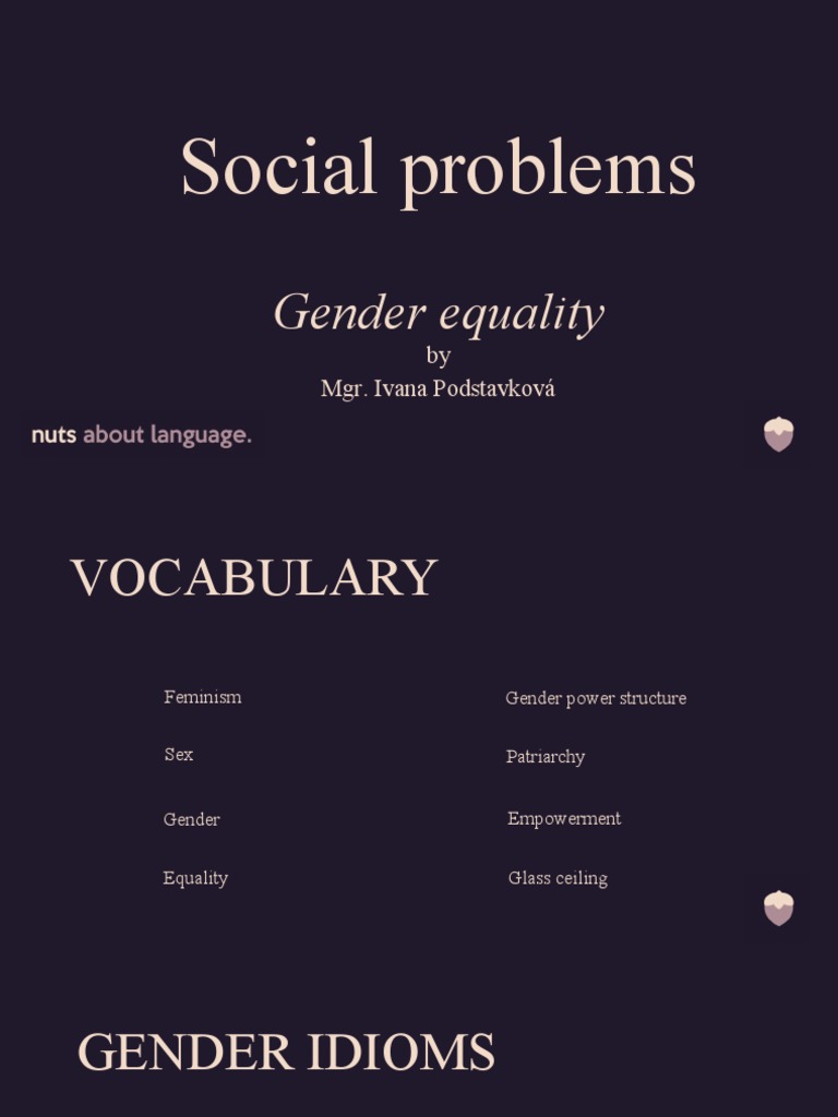 Social Problems - Gender Equality | PDF | Social Science