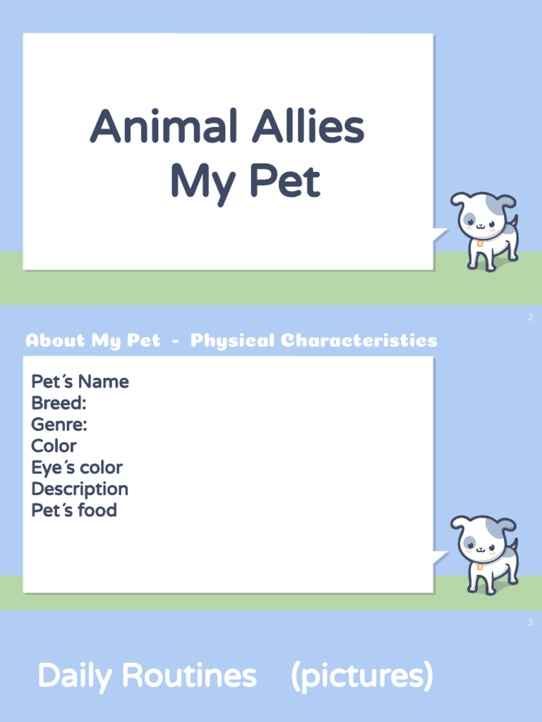 Animal Allies - My Pet | PDF