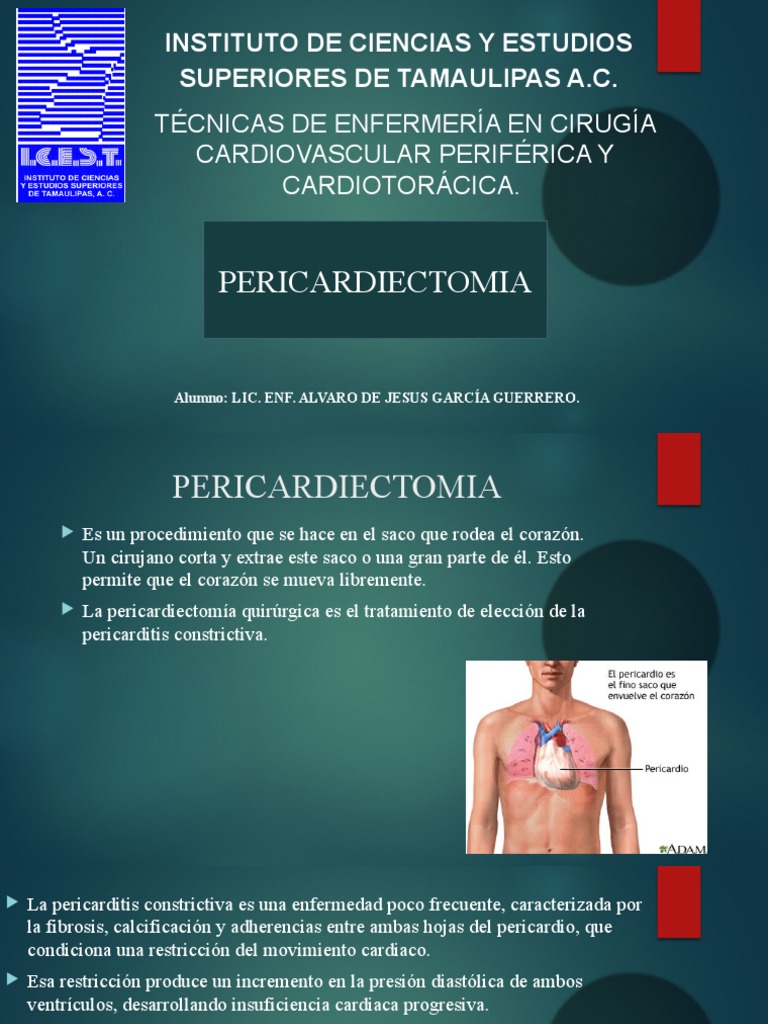 Pericardiectomía en pericarditis constrictiva | PDF | Hogar, jardinería ...