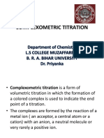 Complexometric Titration | PDF | Coordination Complex | Chemistry