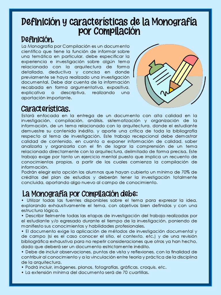 Definición y Características de La Monografía Por Compilación | PDF