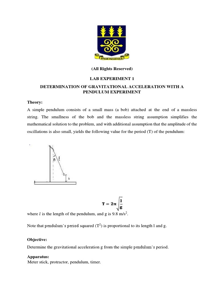 Physics Lab Experiment 1 Pdf