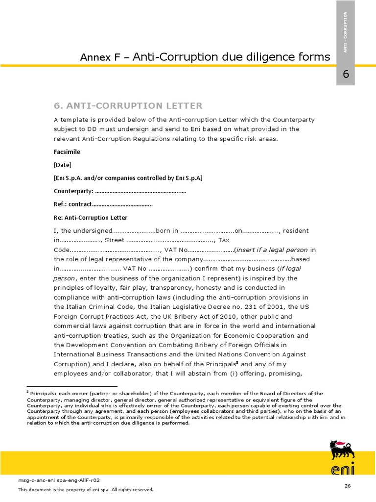 EN - ACC Letter | PDF | Bribery | Corruption