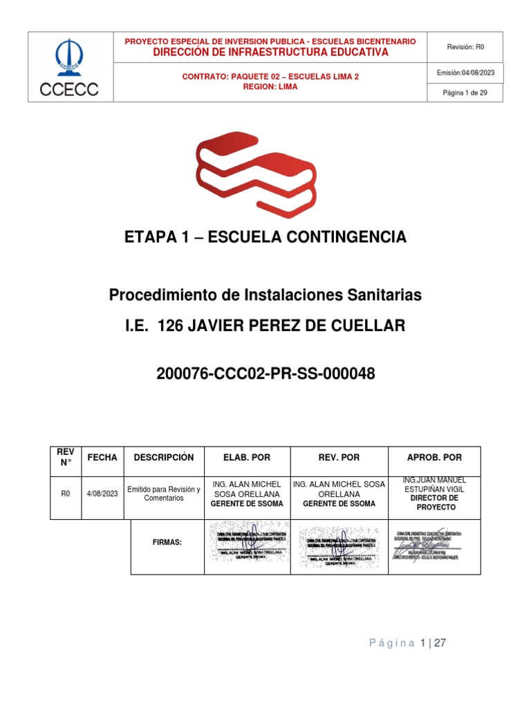 200076-CCC02-PR-SS-000048 - Instalaciones Sanitarias | PDF | Seguridad ...