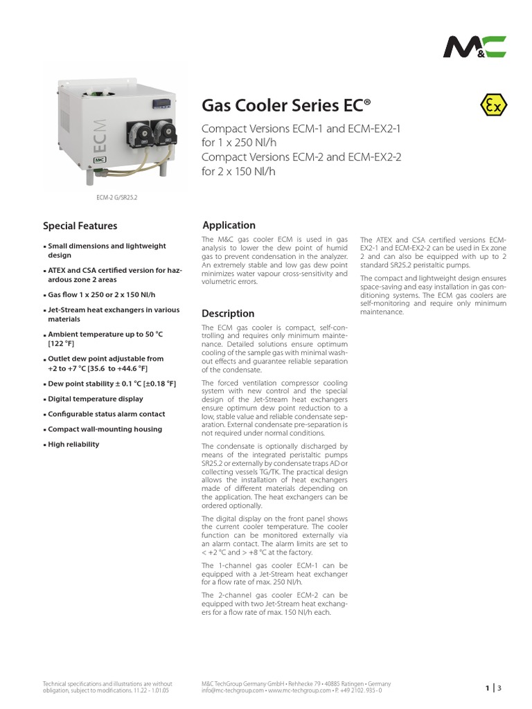 M&C Data Sheet - ECM - EN | PDF