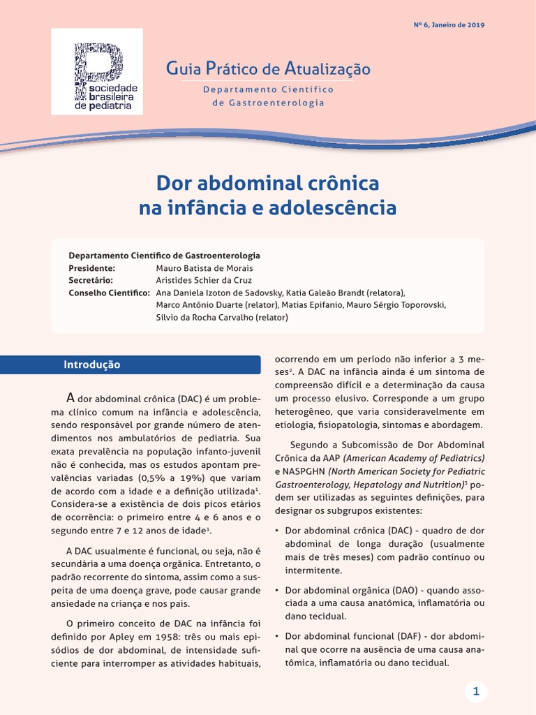 20783d-GPA - Dor Abdominal Cronica Infancia Adolesc-2 | PDF