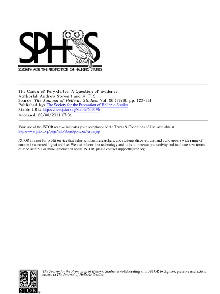 Canon of Polykleitos | Mathematics | Science