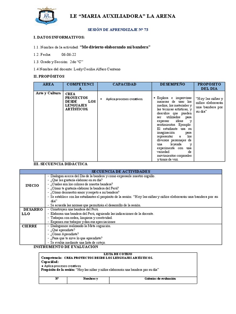 Sesión 06-06-22 - 2c - Arte y Cultura | PDF