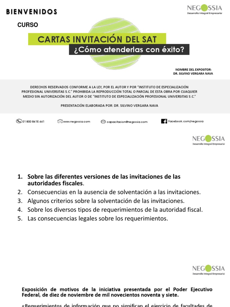 Todo Relacionado A Las Cartas Invitacion SAT | PDF | México | Fiscal