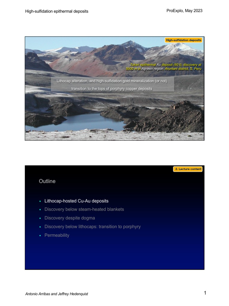 HS Deposit Features ProExplo Final | PDF | Geology | Minerals