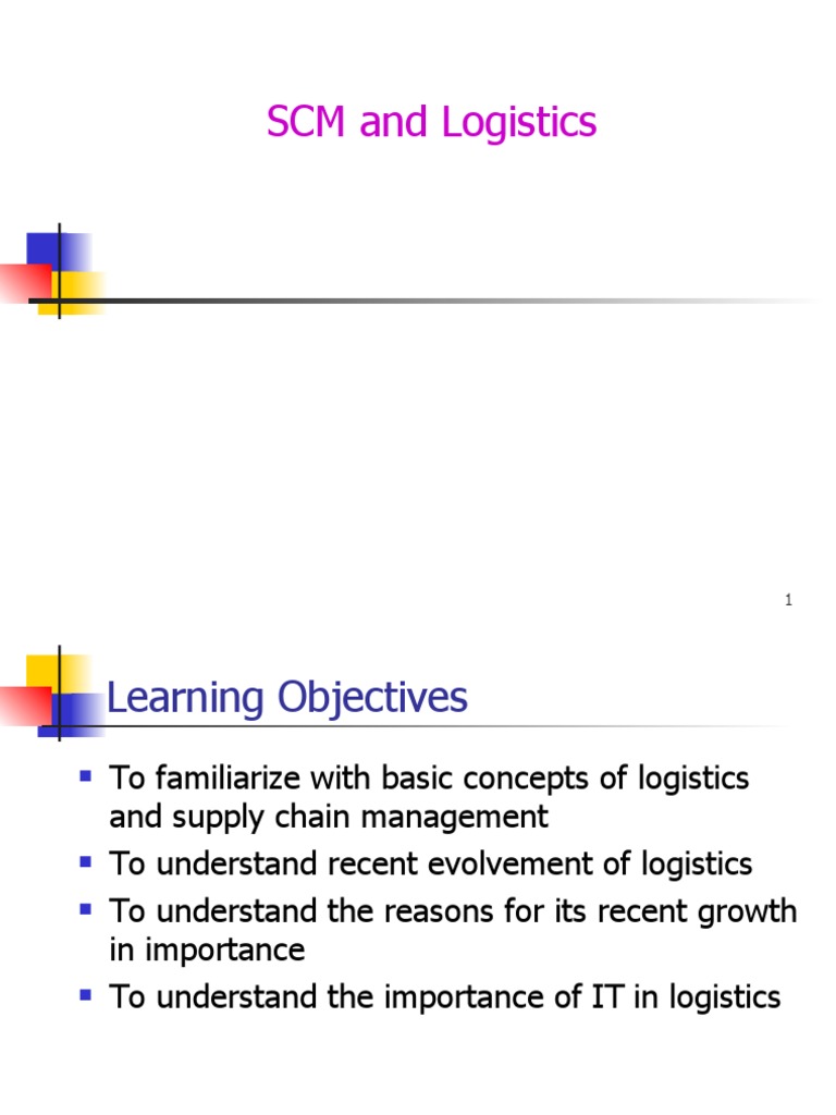 Chapter 1 scm1 | PDF | Logistics | Supply Chain