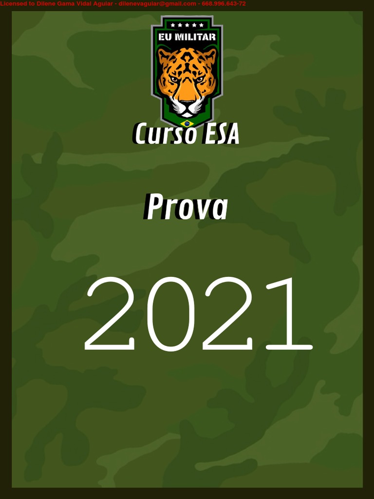 ESA INGLÊS - Prova 2021 | PDF
