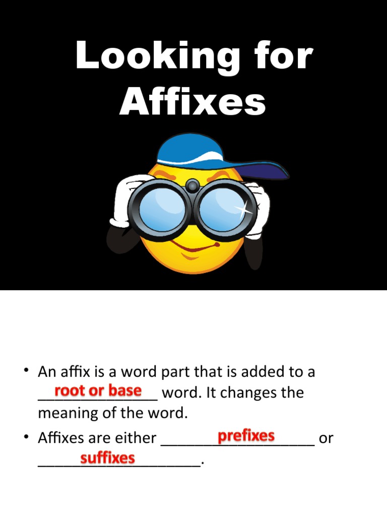 Prefix & Suffix PowerPoint | PDF