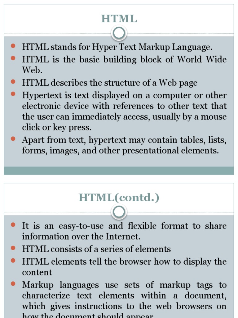 History of HTML | PDF