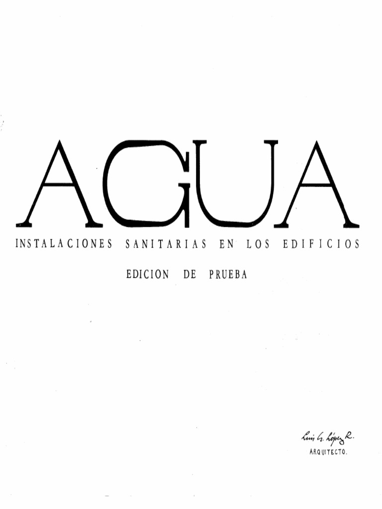(L) Agua - Arq. Luis López | PDF