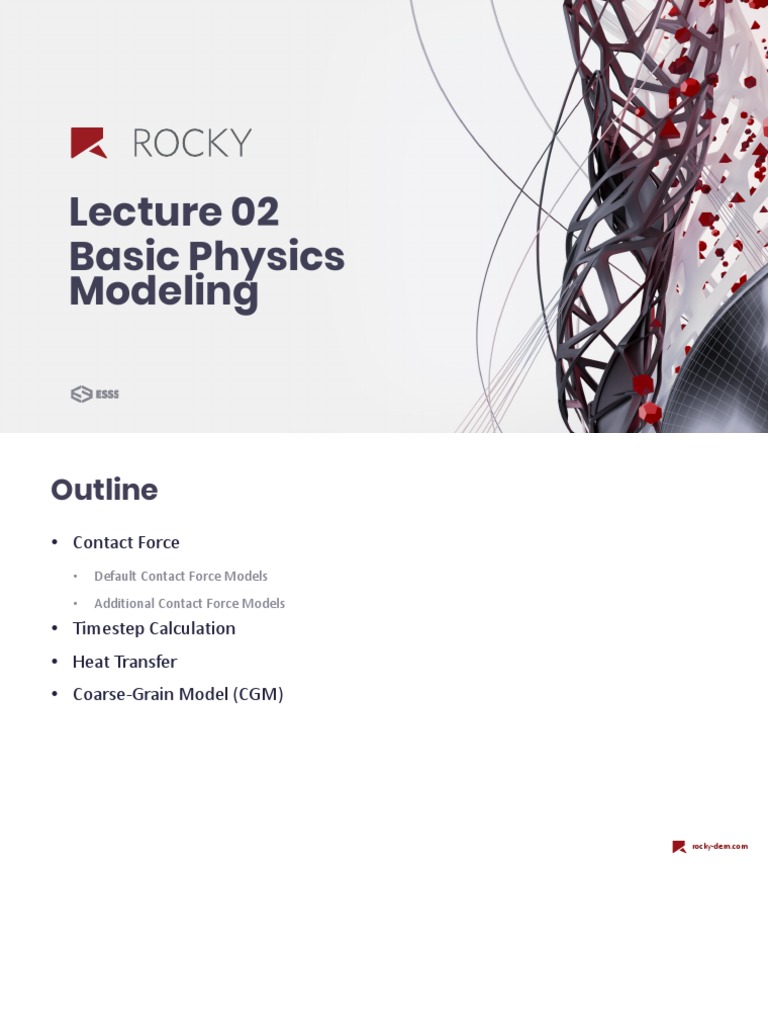 02 - Basic Physics Modeling - 2020 | PDF