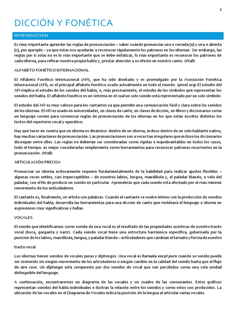Fonética 1 | PDF | Vocal | Ritmo