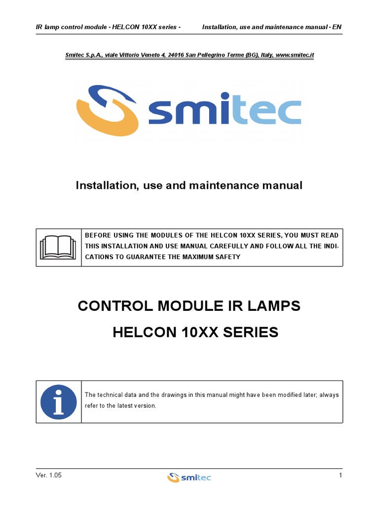 Helcon 10XX - Manual (105-EN) | PDF | Power Supply | Electrical Connector