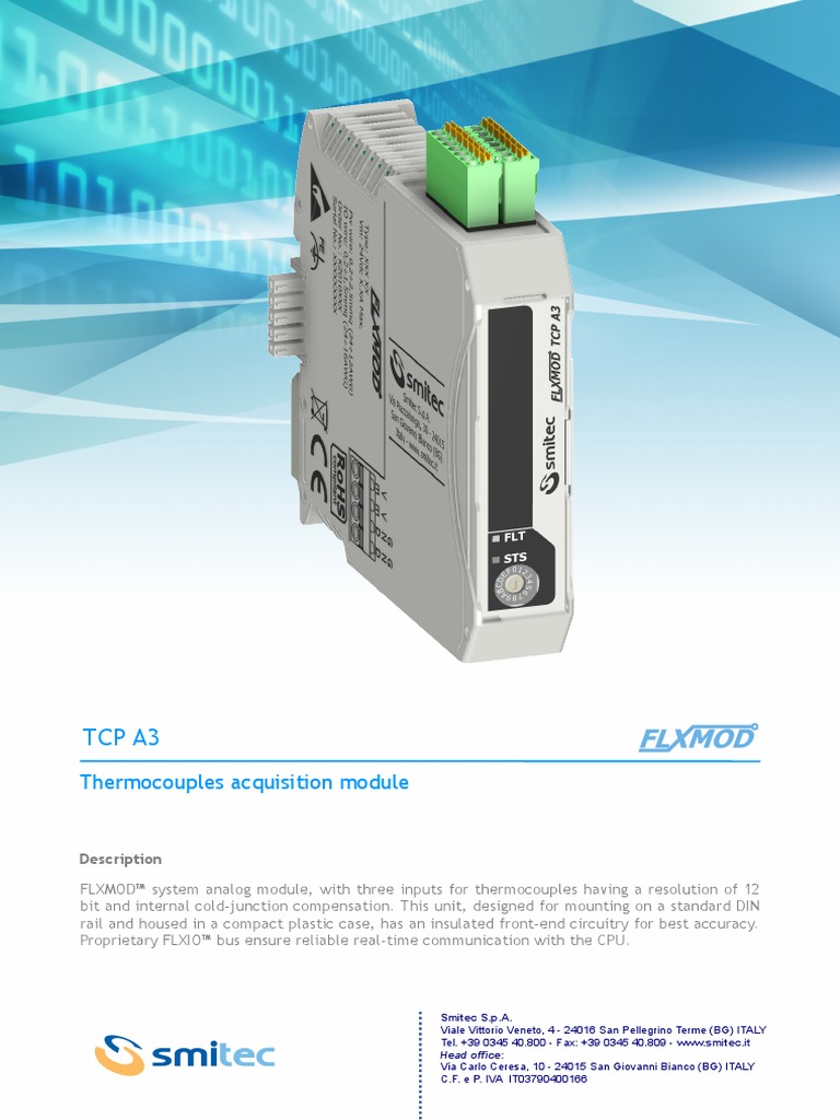 Flxmod Tcp A3 Brochure 100 En Pdf Thermocouple Computer