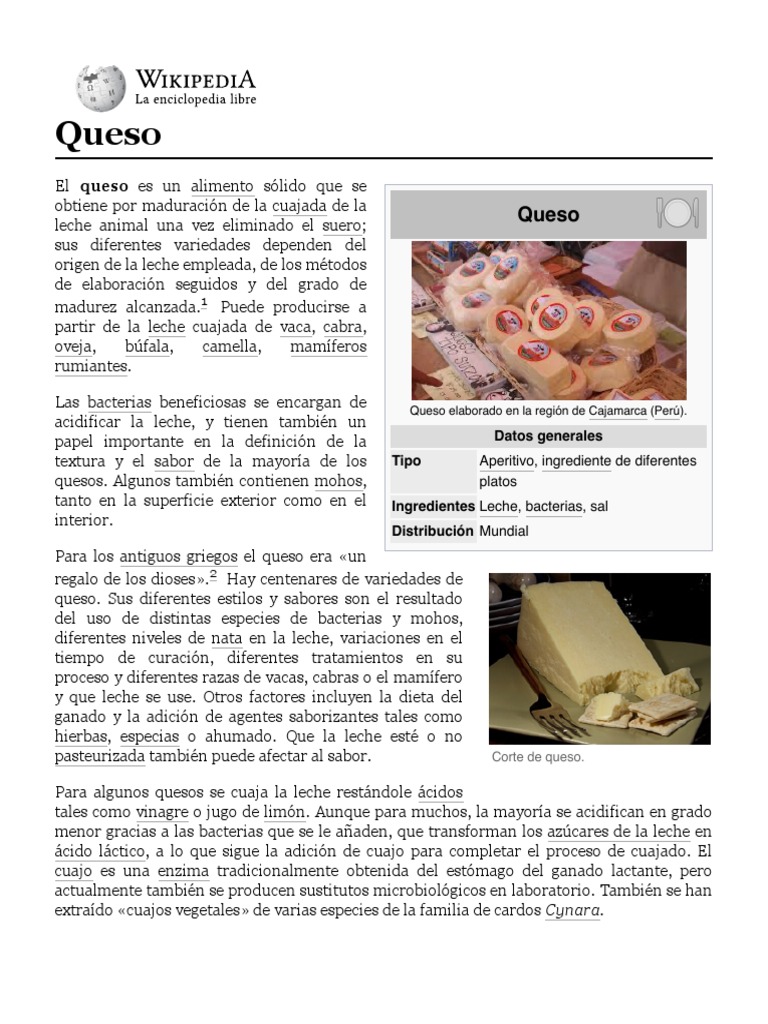 Queso | PDF