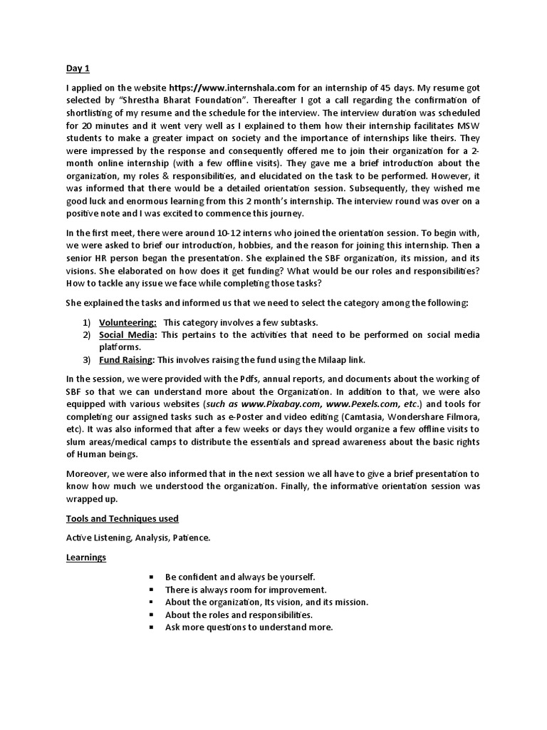 Day 1 Out of 45 Days Journal - Updated | PDF Day 1 Out of 45 Days Journal - Updated | PDF