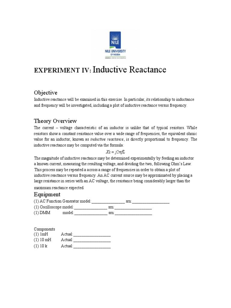 Inductive Reactance Extract | PDF