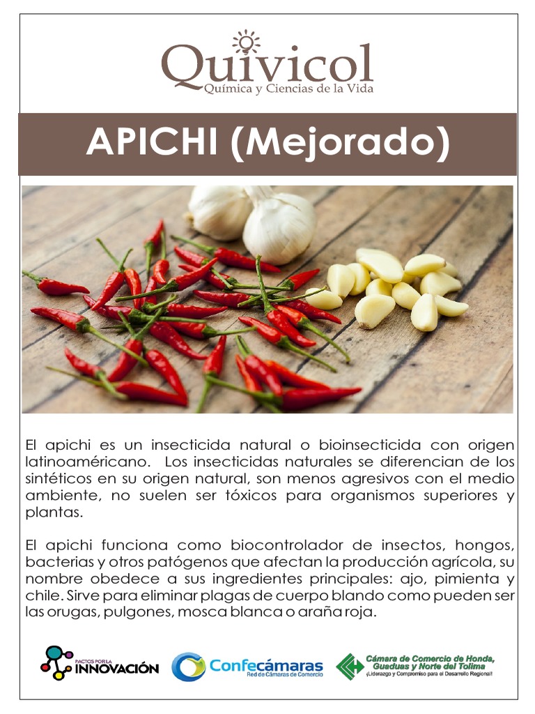 Insecticida Natural Apichi: Receta y Uso | PDF | Suelo | Insectos