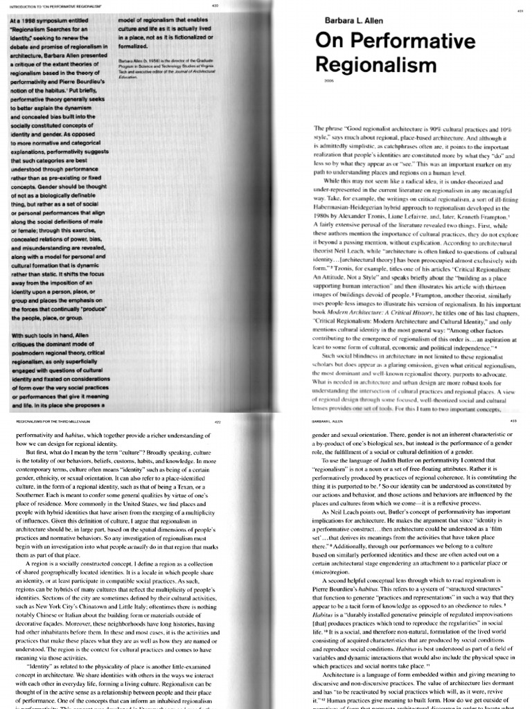 Documentatie Regionalism Critic - Eco Regionalism | PDF Documentatie Regionalism Critic - Eco Regionalism | PDF